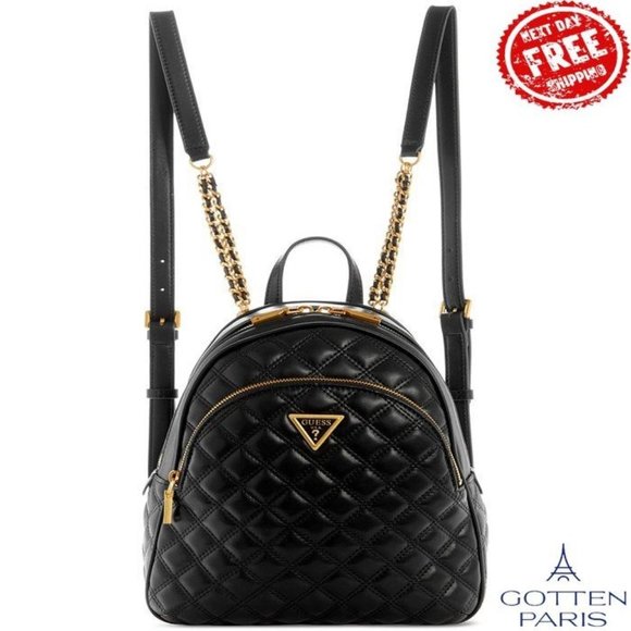 Guess | Bags | Guess Giully Small Double Compartment Quilted Backpack ...